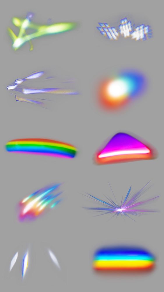 Editable prism effect design element | Premium Editable Design - rawpixel