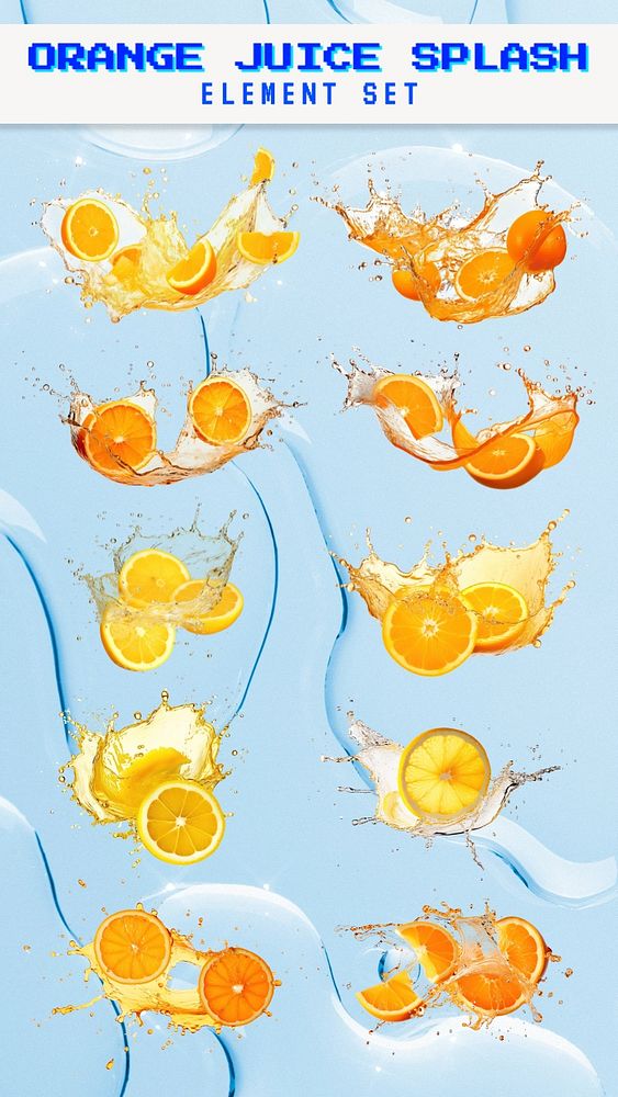 Editable Orange juice splash design | Premium Editable Design - rawpixel