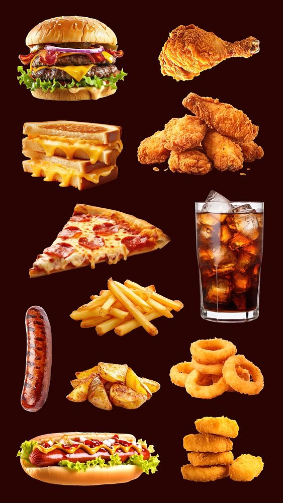 Editable fast food design element | Premium Editable Design - rawpixel