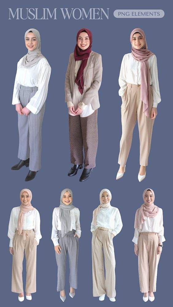 Editable Muslim women full body | Premium Editable Design - rawpixel