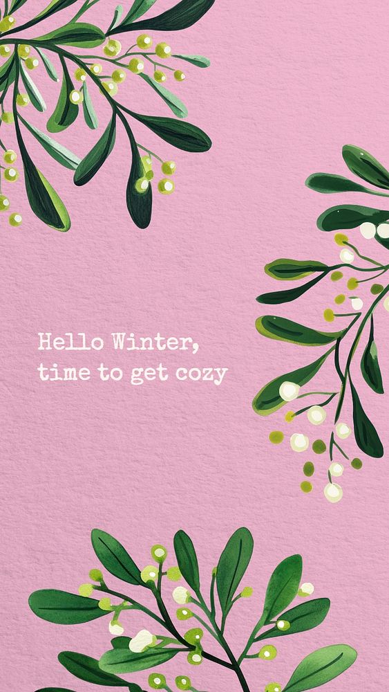 Hello winter Instagram story template | Free Editable Template - rawpixel