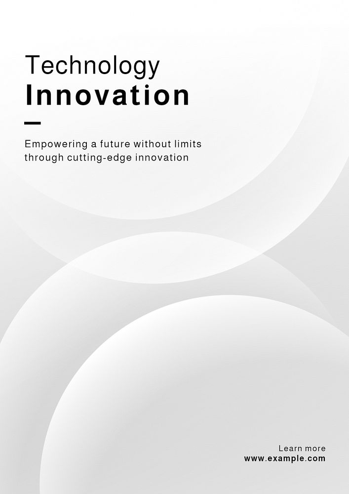 Technology innovation poster template, editable | Free Editable ...