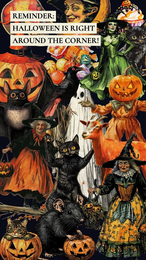 Halloween reminder Instagram story template, | Premium Editable ...