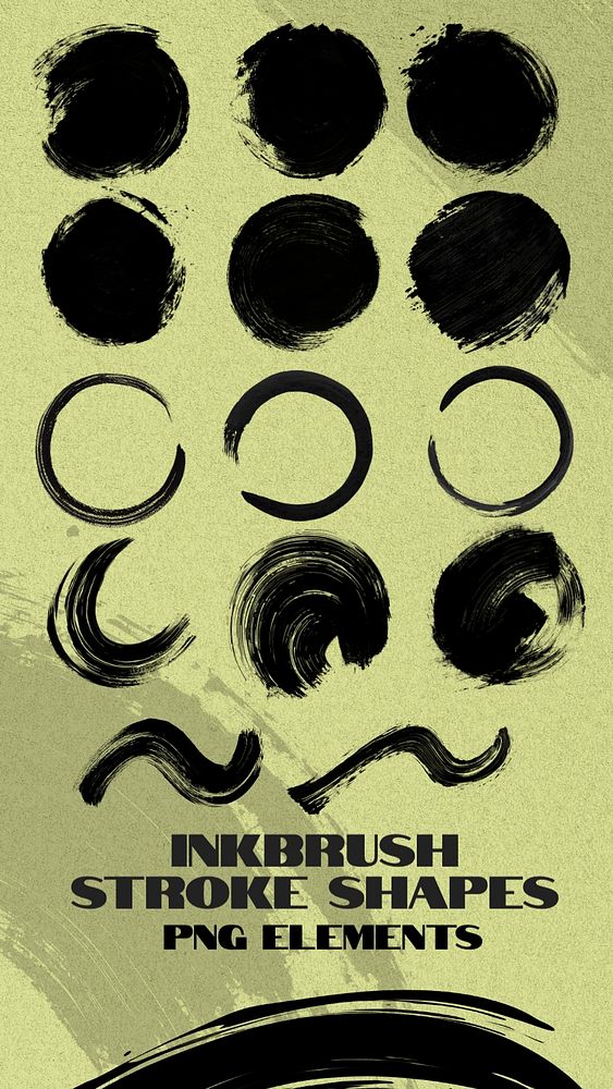 Editable ink brush stroke design | Premium Editable Design - rawpixel