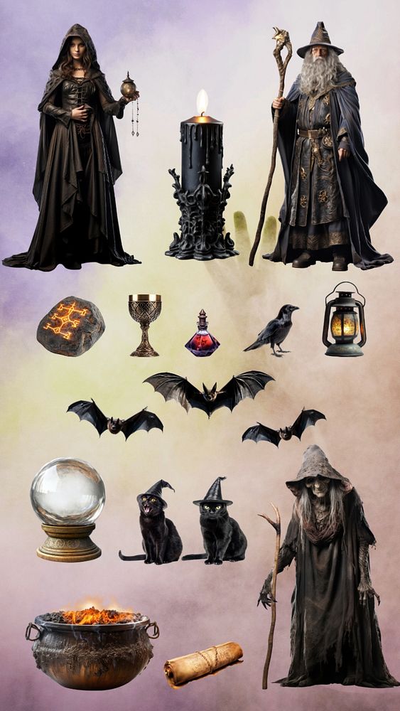 Editable fantasy wizard design element | Premium Editable Design - rawpixel