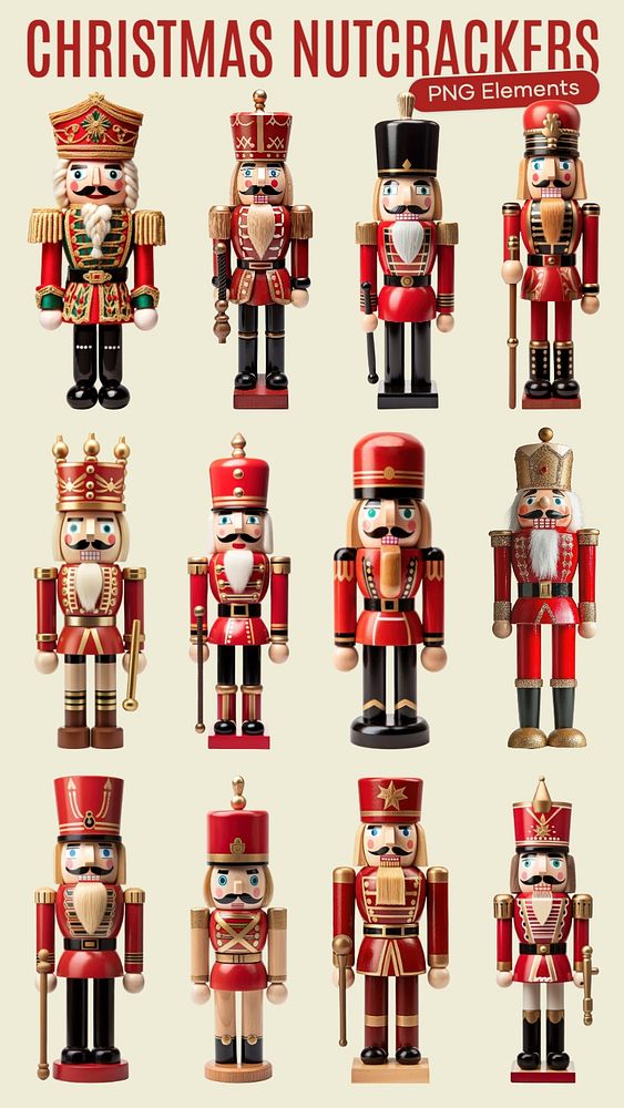 Editable Christmas nutcracker design element | Premium Editable Design ...