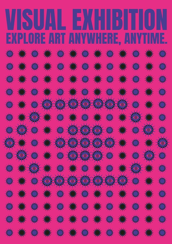 Virtual exhibition poster template, editable | Premium Editable ...