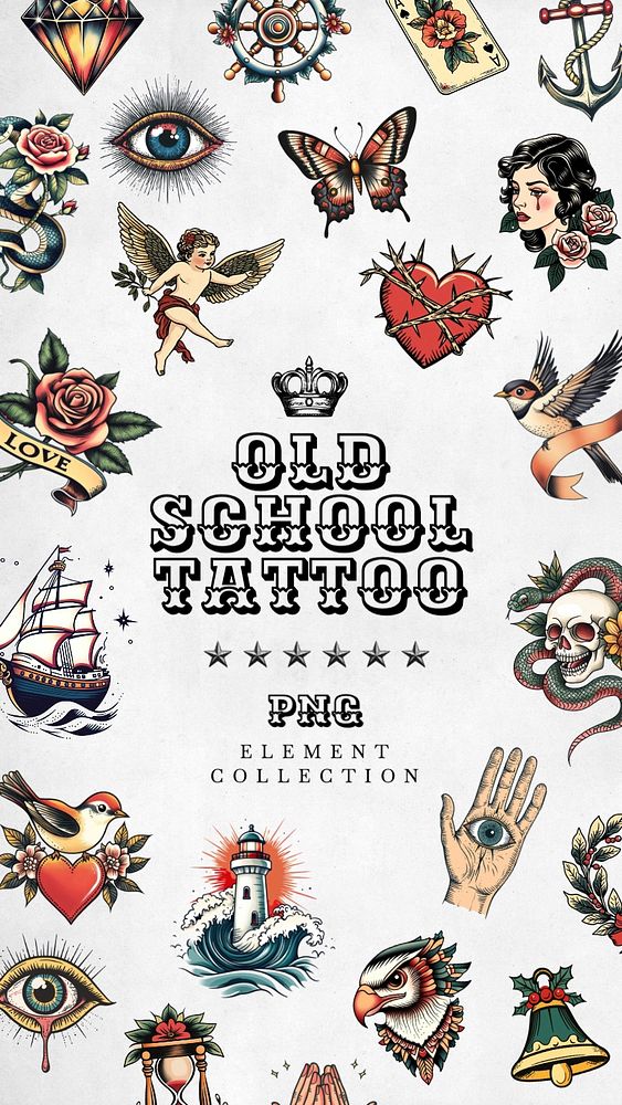 Editable vintage tattoo design element | Premium Editable Design - rawpixel