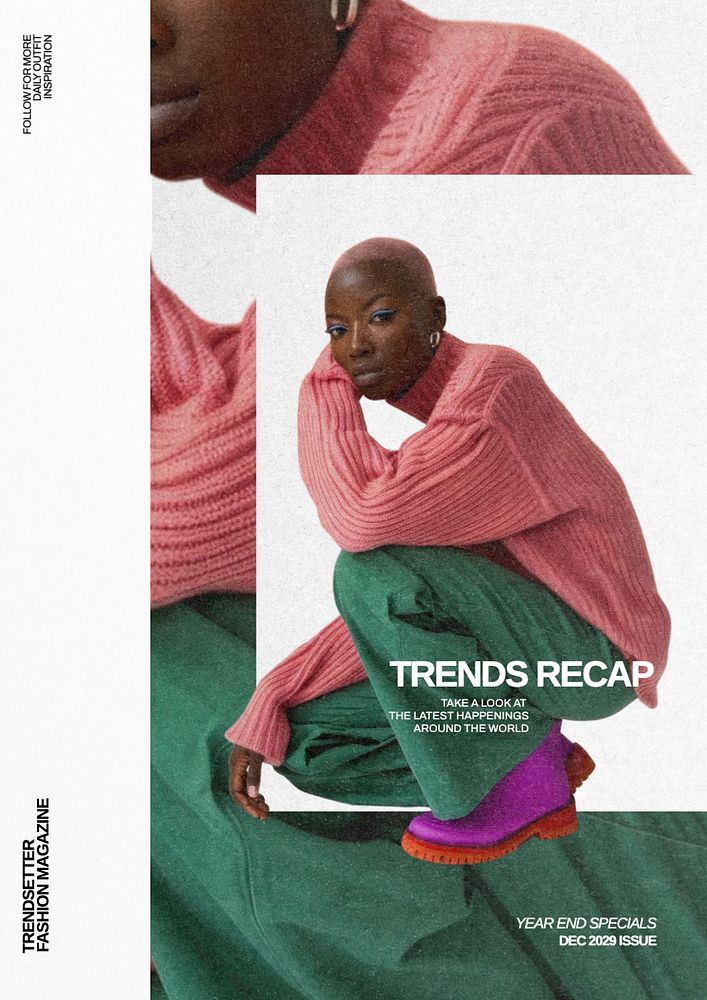 Trends recap, editable poster template | Premium Editable Template ...