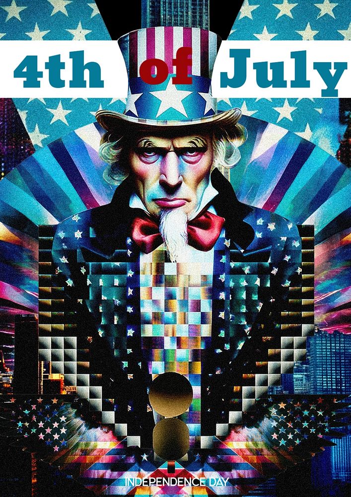 4th July poster template, editable | Free Editable Template - rawpixel