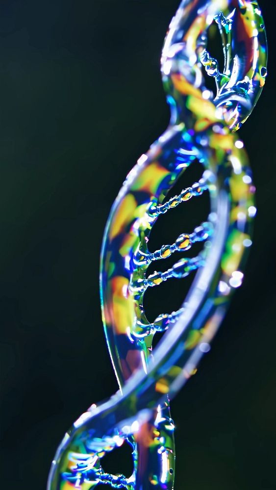 Colorful DNA helix close-up vibrant | Free Video - rawpixel