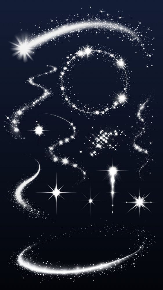 Magical starry sparkle effects, editable | Premium Editable Design ...