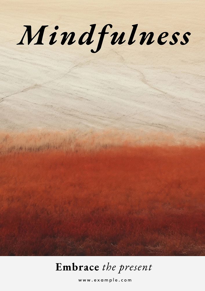 Mindfulness poster template | Free Photo - rawpixel
