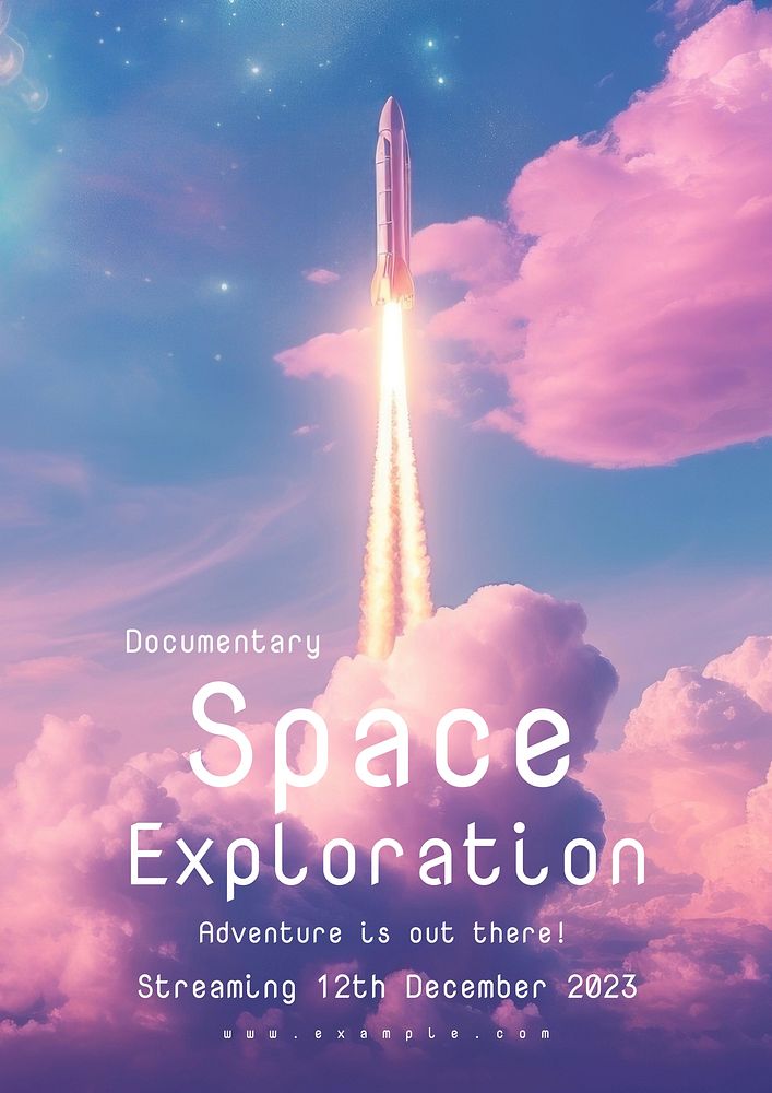 Space universe poster poster template | Free Photo - rawpixel