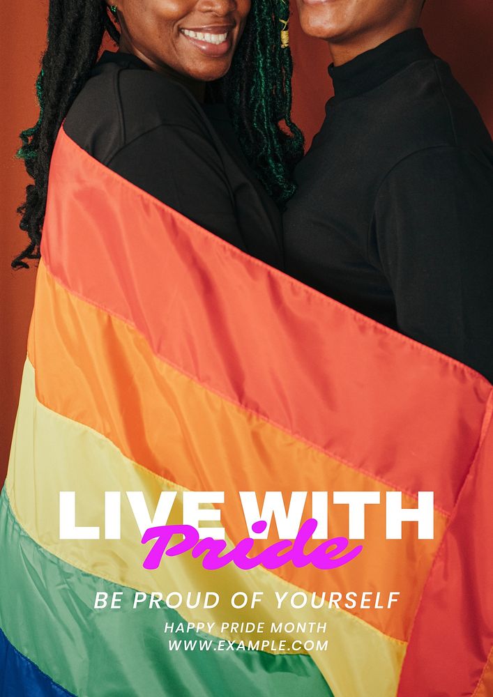 Pride month poster template | Free Photo - rawpixel