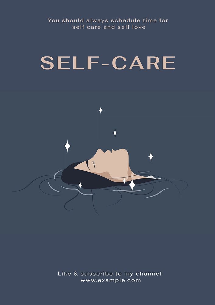 Self-care poster template | Free Photo - rawpixel