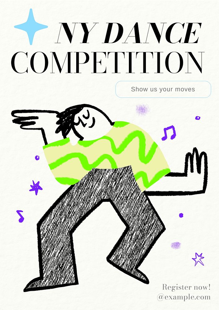 Dance competition poster template | Free Photo - rawpixel
