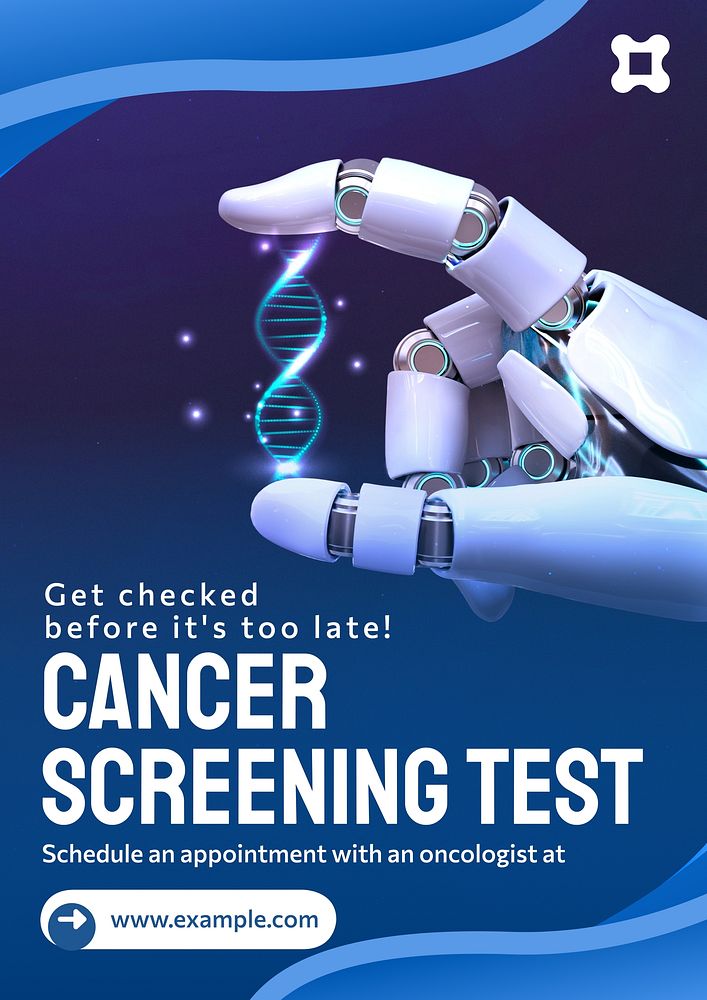 Cancer screening test poster template | Free Photo - rawpixel