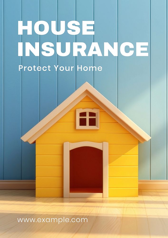 House insurance poster template | Free Photo - rawpixel