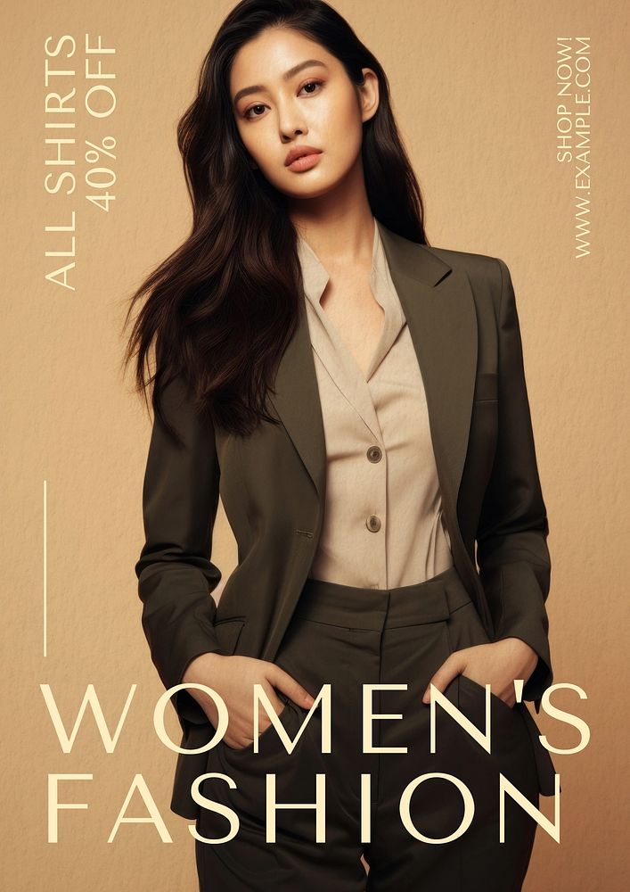 Women's fashion poster template | Free Photo - rawpixel