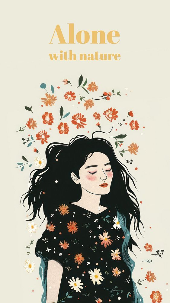 Alone nature mobile wallpaper template | Premium Photo - rawpixel