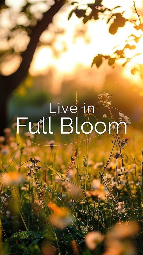 Flower & positivity quote Facebook | Free Photo - rawpixel