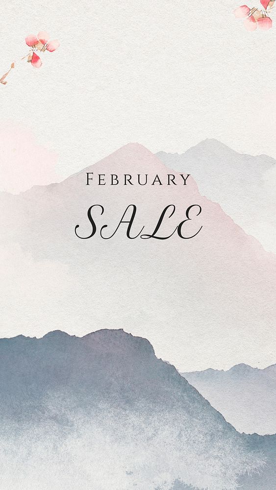 February sale inspiration template | Free Photo - rawpixel