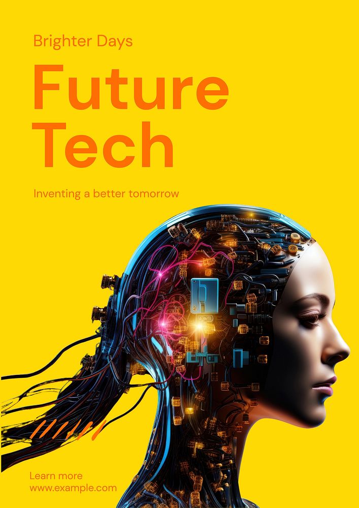 Future tech poster template | Free Photo - rawpixel