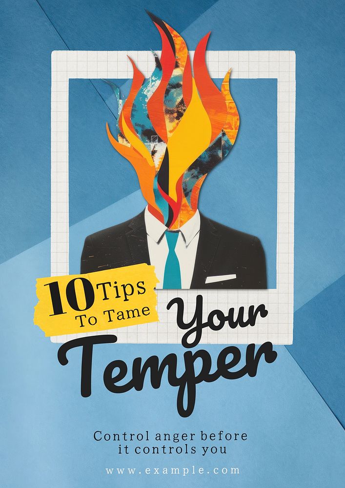 Anger management poster template | Free Photo - rawpixel