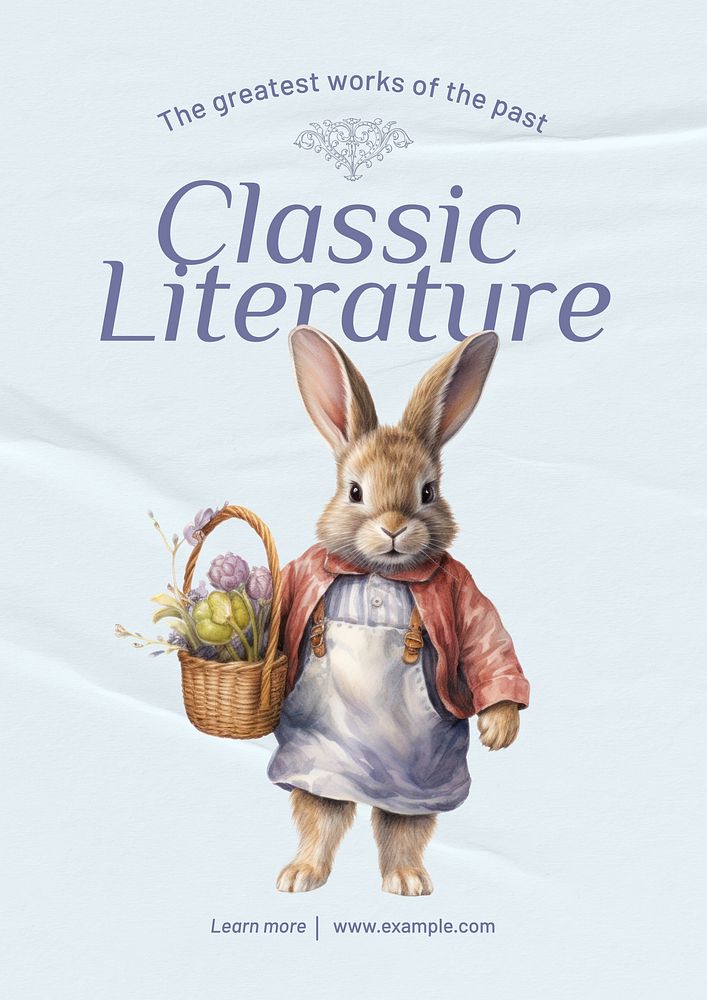 Classic literature poster template | Free Photo - rawpixel