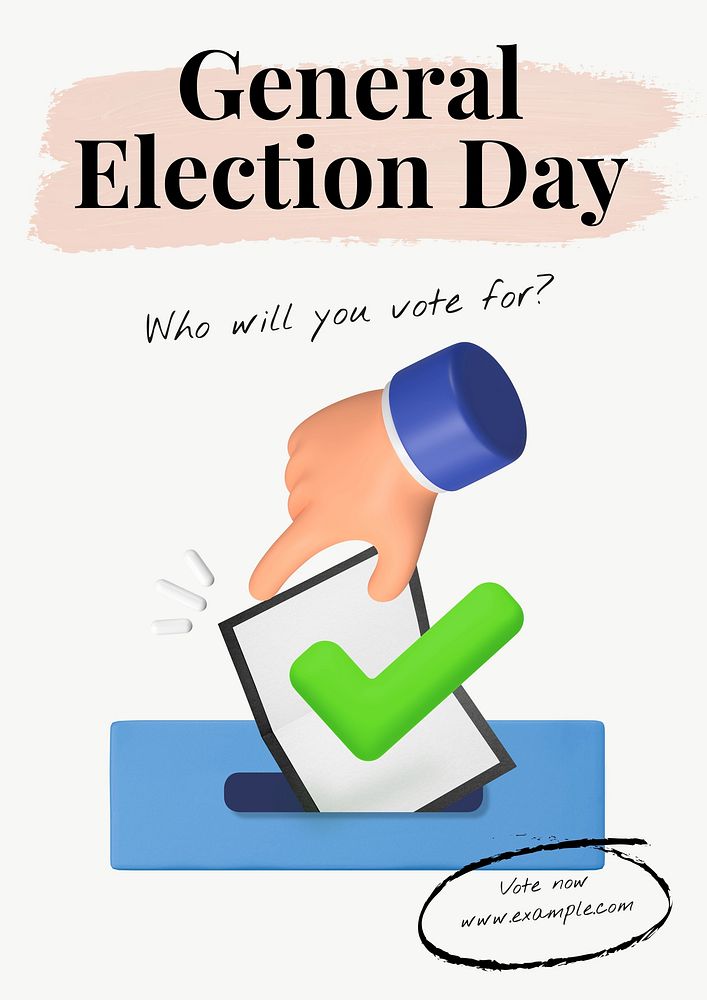General election day poster template | Free Photo - rawpixel