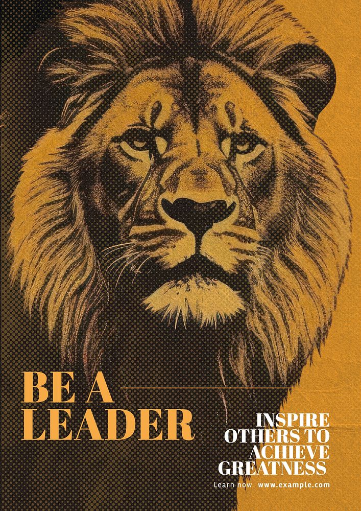 Be leader poster template | Free Photo - rawpixel