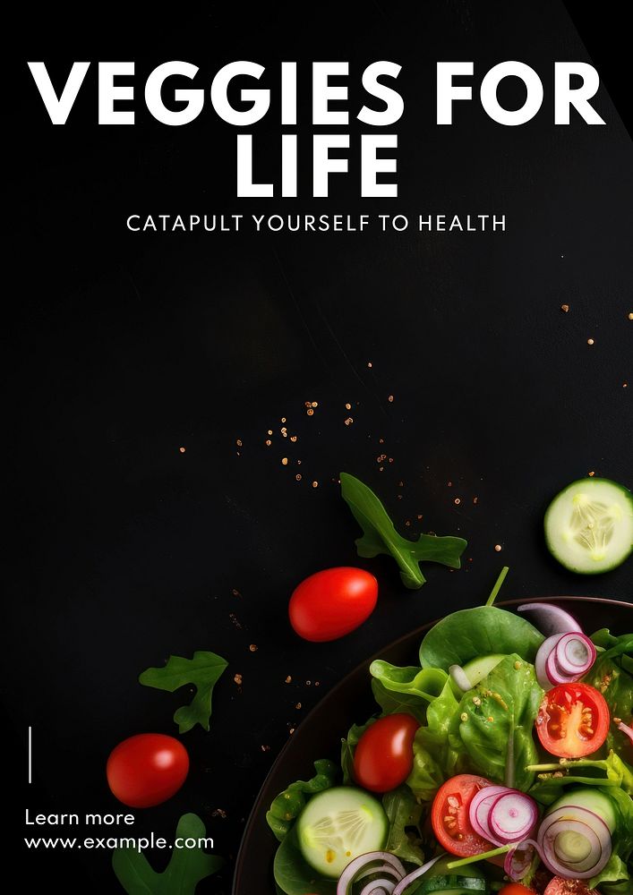 Vegetables poster template | Free Photo - rawpixel