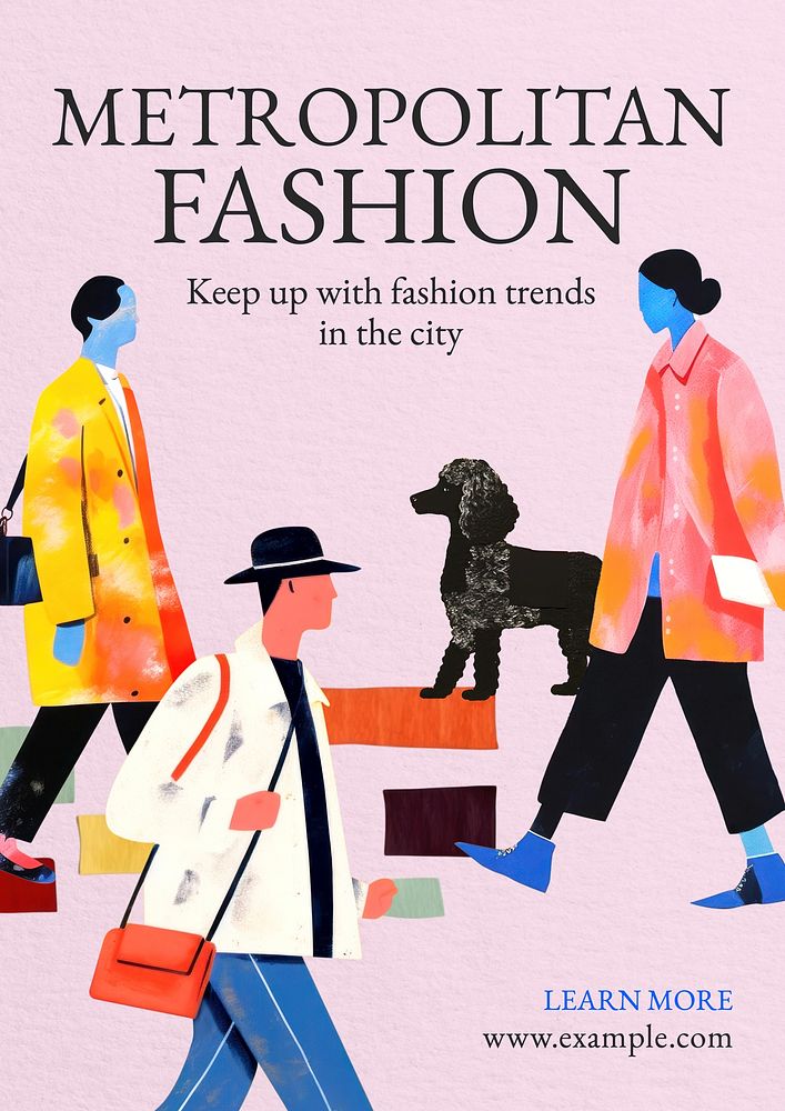 Metropolitan fashion poster template | Free Photo - rawpixel