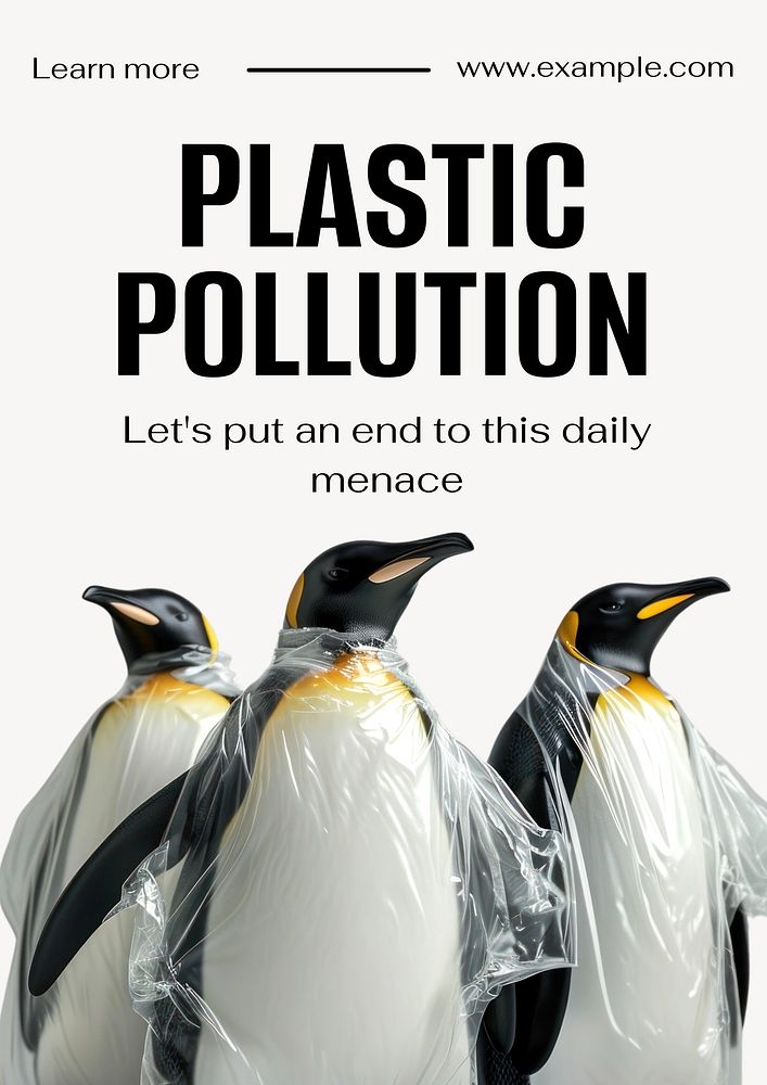 Plastic pollution poster template | Premium Photo - rawpixel
