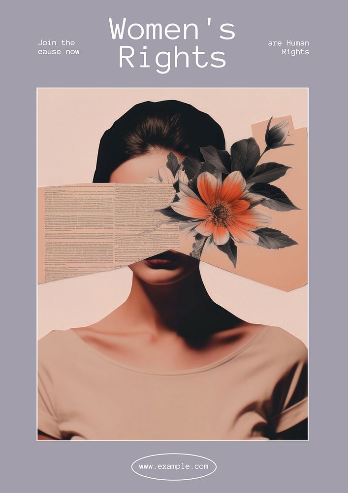 Women's rights poster template | Free Photo - rawpixel