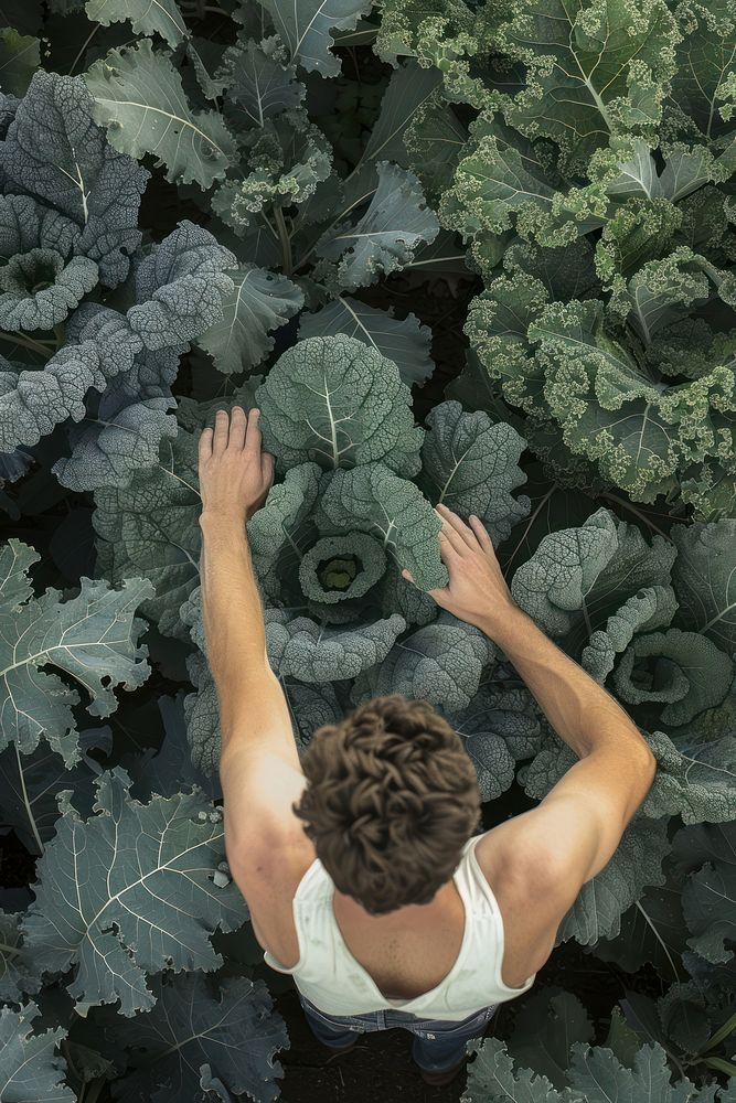 Organic vegetable garden plant kale | Free Photo - rawpixel