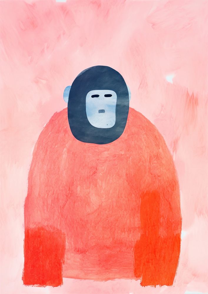 Monkey art painting wildlife. | Free Photo Illustration - rawpixel