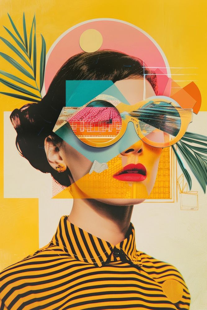 Collage Retro dreamy happy advertisement | Free Photo Illustration ...