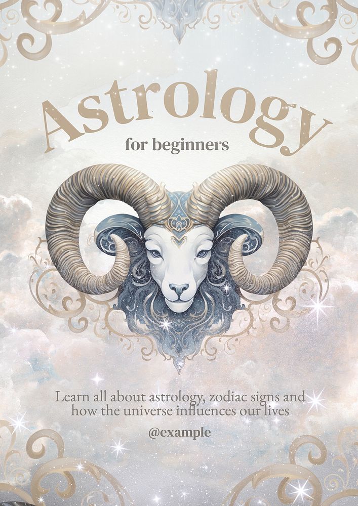 Astrology poster template | Free Photo - rawpixel
