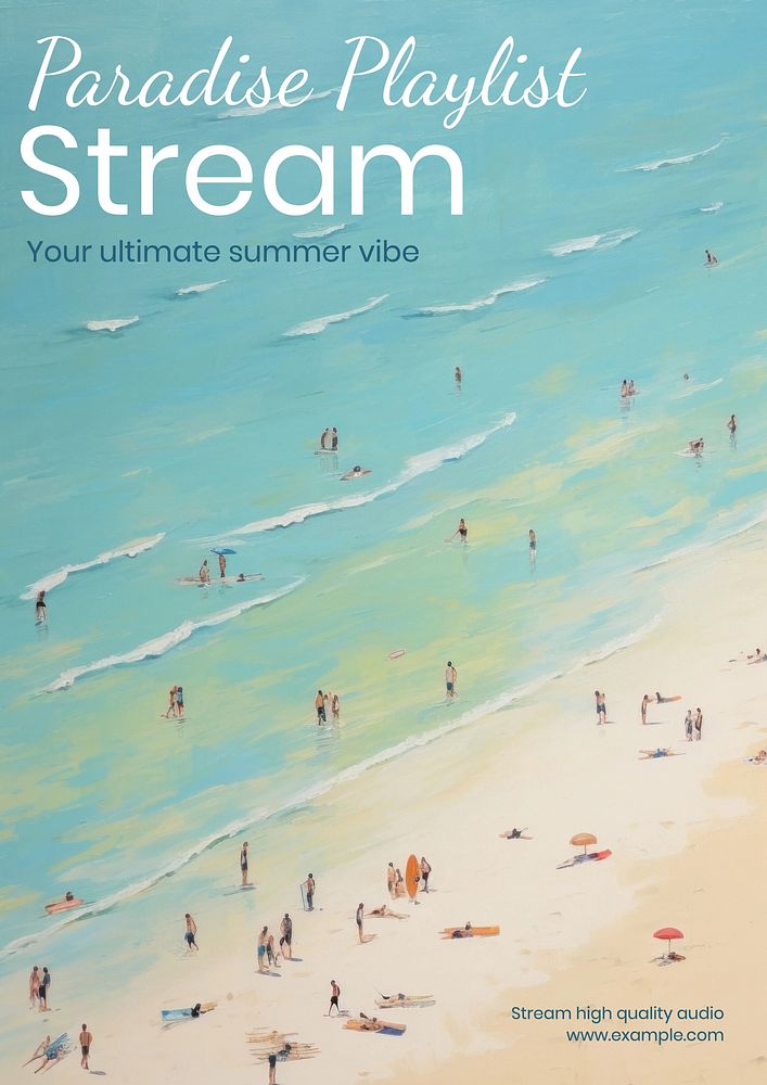 Playlist stream cover template | Free Photo - rawpixel