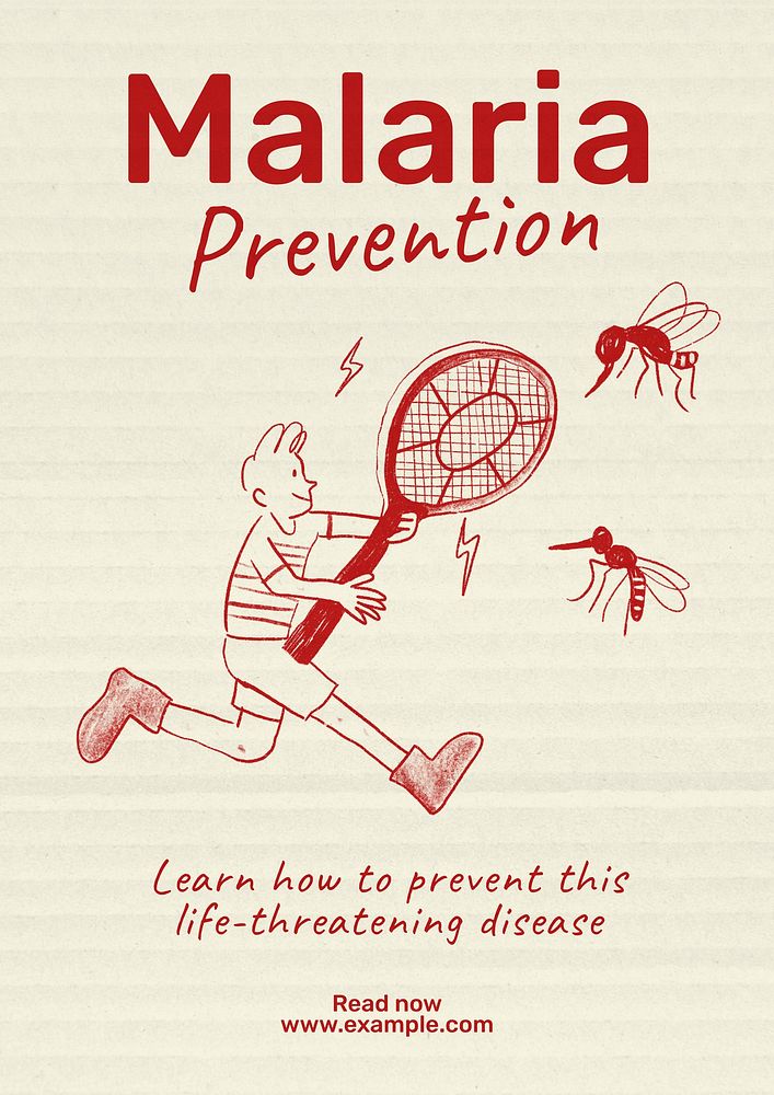 Malaria prevention poster template | Free Photo - rawpixel