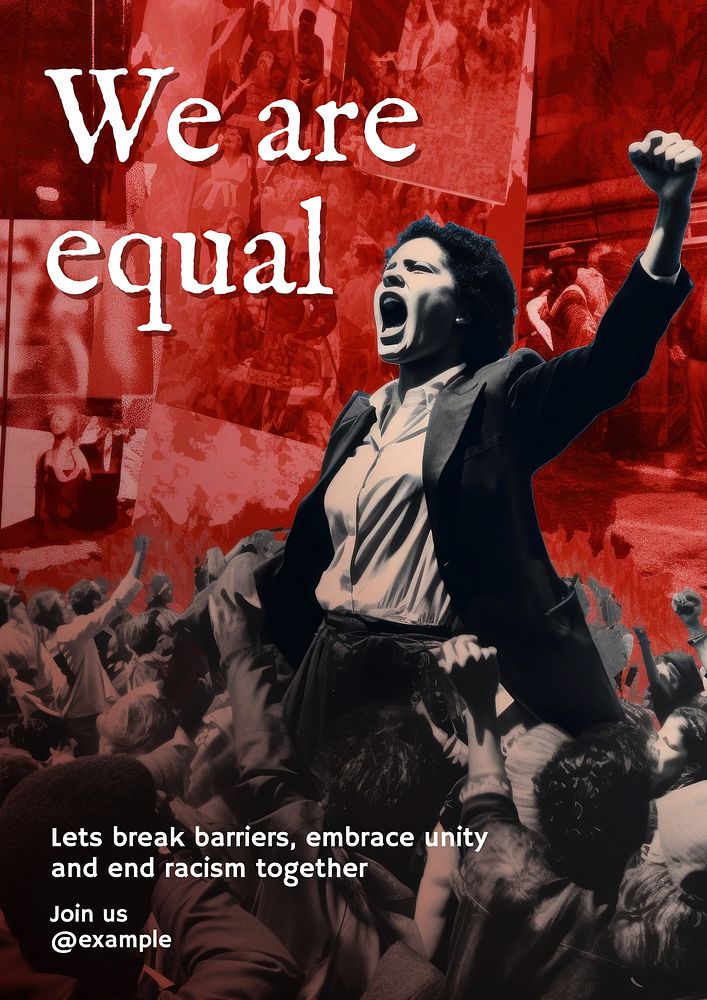 End racism poster template | Free Photo - rawpixel