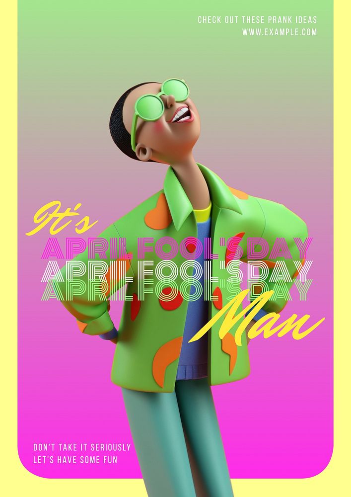 April fool's day poster template | Free Photo - rawpixel