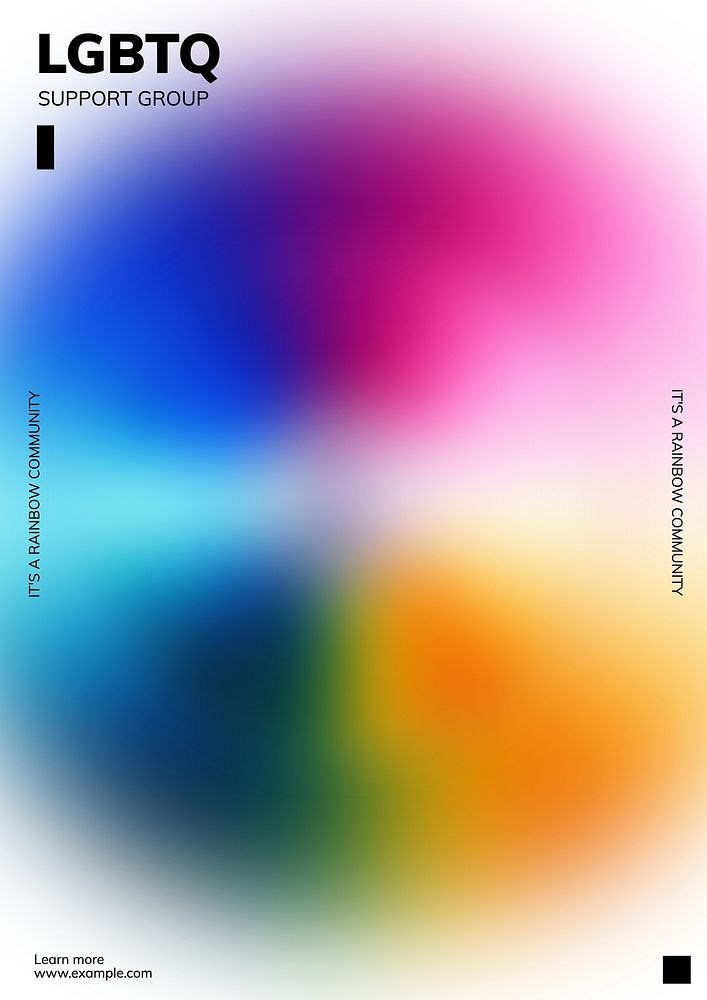 LGBTQ support group poster template | Free Photo - rawpixel