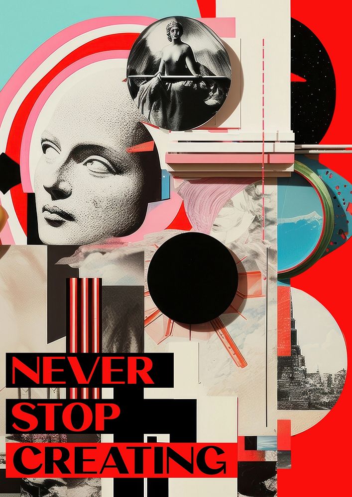 Never stop creating poster template | Premium Photo - rawpixel