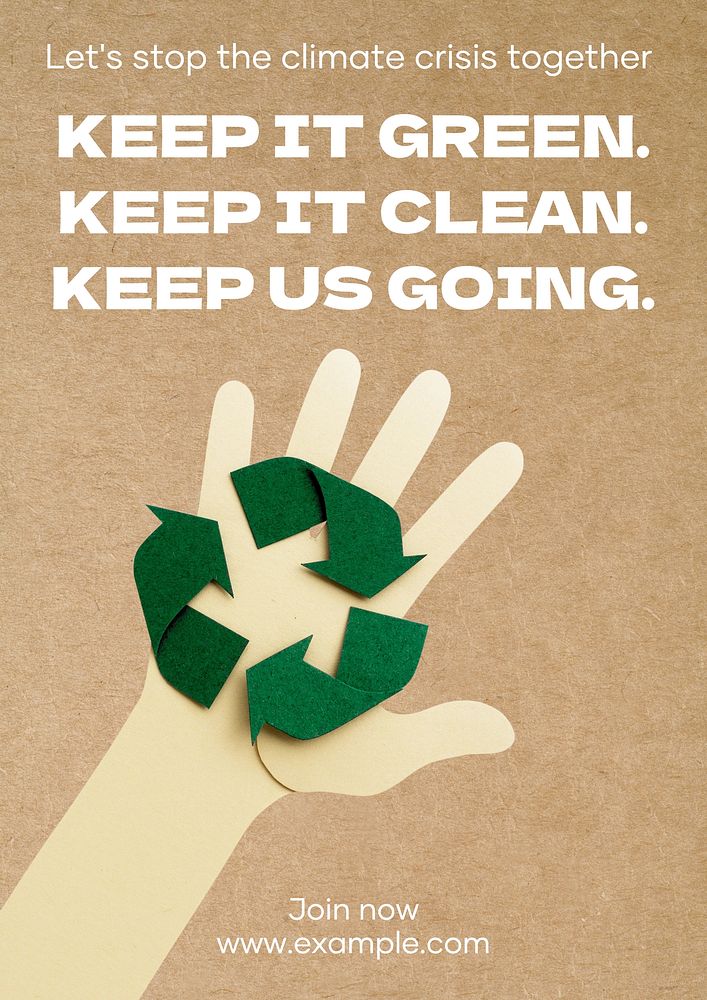 Climate change campaign poster template | Free Photo - rawpixel