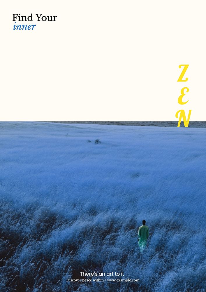 Find your zen poster template | Free Photo - rawpixel