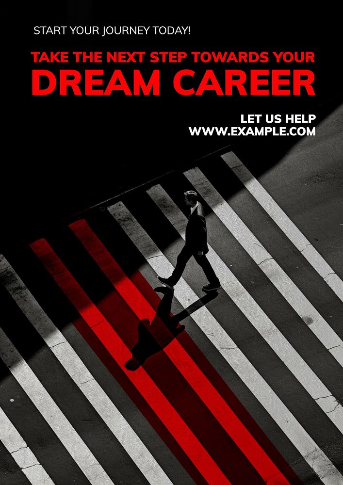 Dream career poster template poster | Free Photo - rawpixel