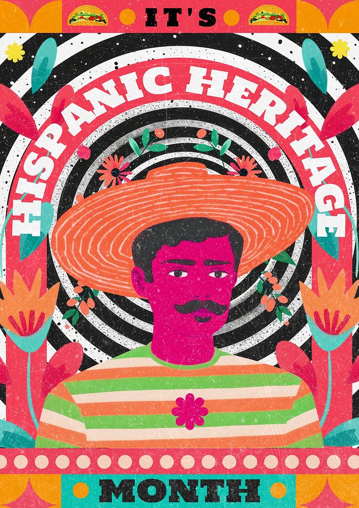 Hispanic Heritage Month poster template | Premium Photo - rawpixel